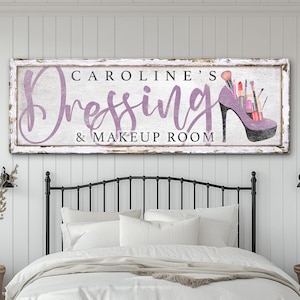 Personalized Dressing and Makeup Room Sign, Dressing Room Decor ...