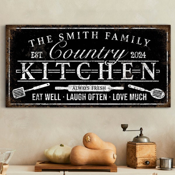Country Kitchen Sign - Etsy
