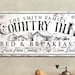 Personalized Family Name Country Inn Sign, Custom Bed & Breakfast Wall ...
