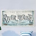 Personalized River House Sign, Custom River Life Canvas Art, Summer ...