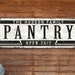 Personalized Pantry Sign, Kitchen Wall Decor, Vintage Pantry Sign ...