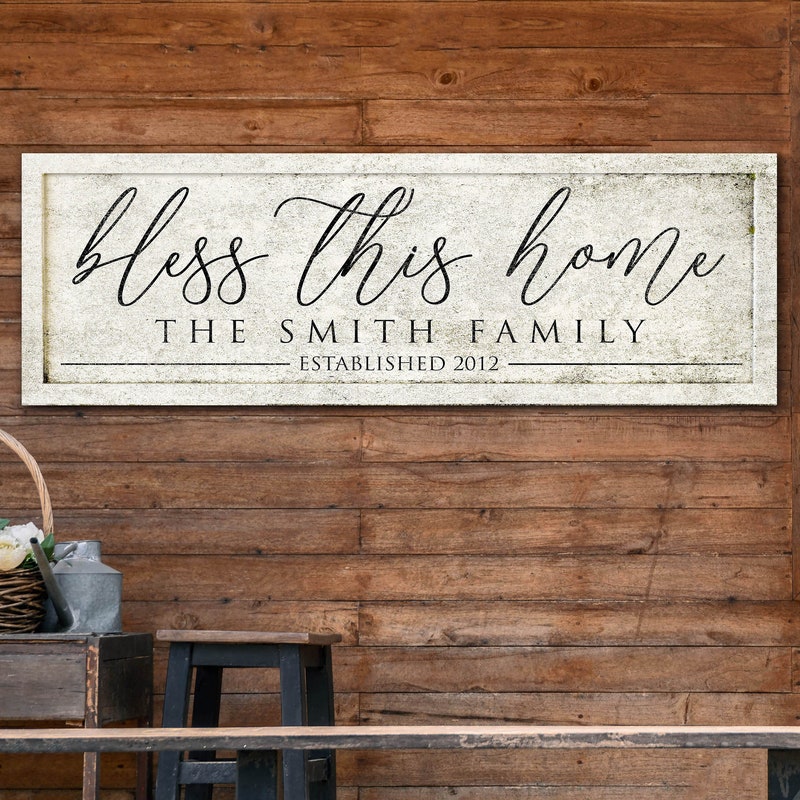 Bless This Home Sign - Etsy