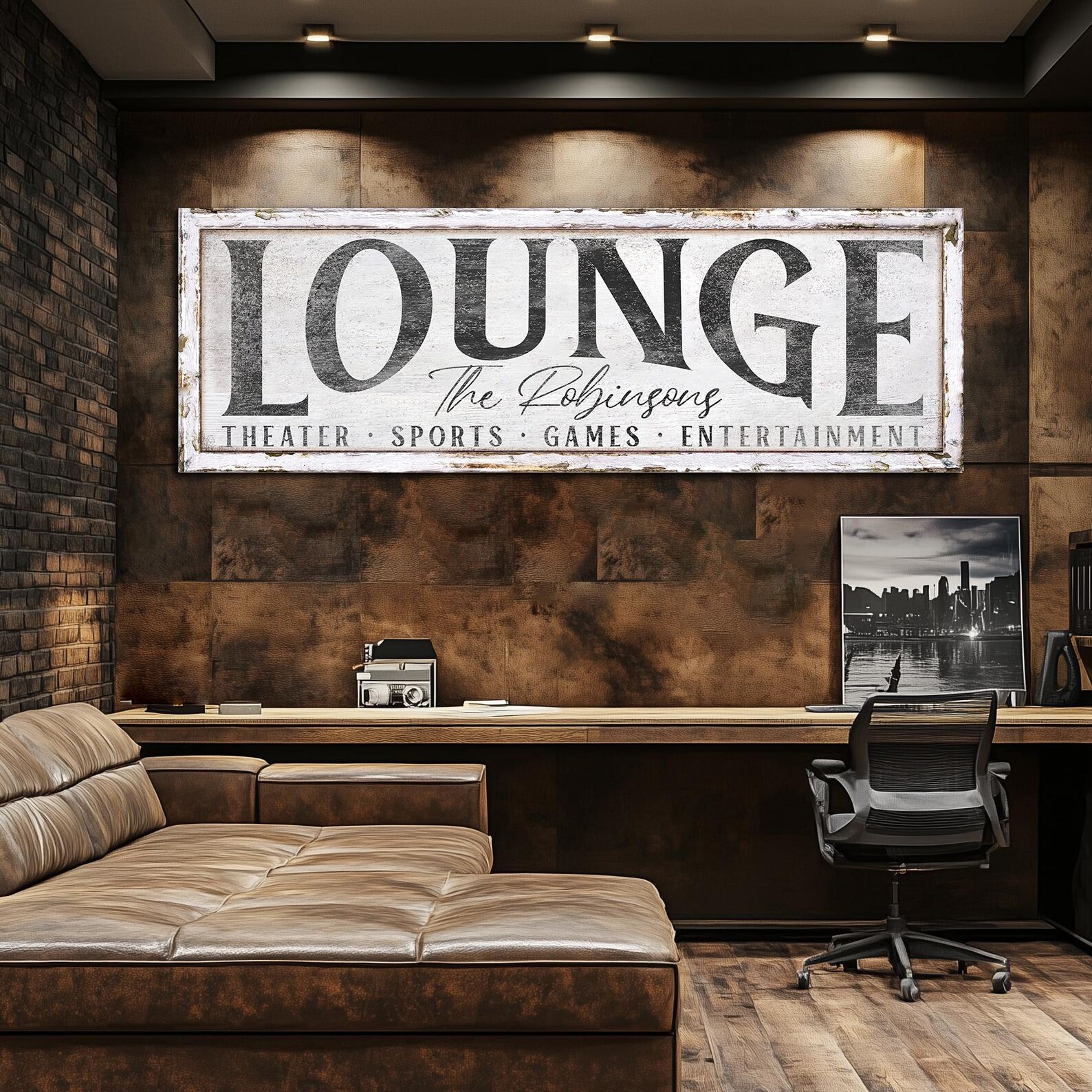 Personalized Lounge Sign, Family Name Sign, Custom Sign, Home Bar Signs ...