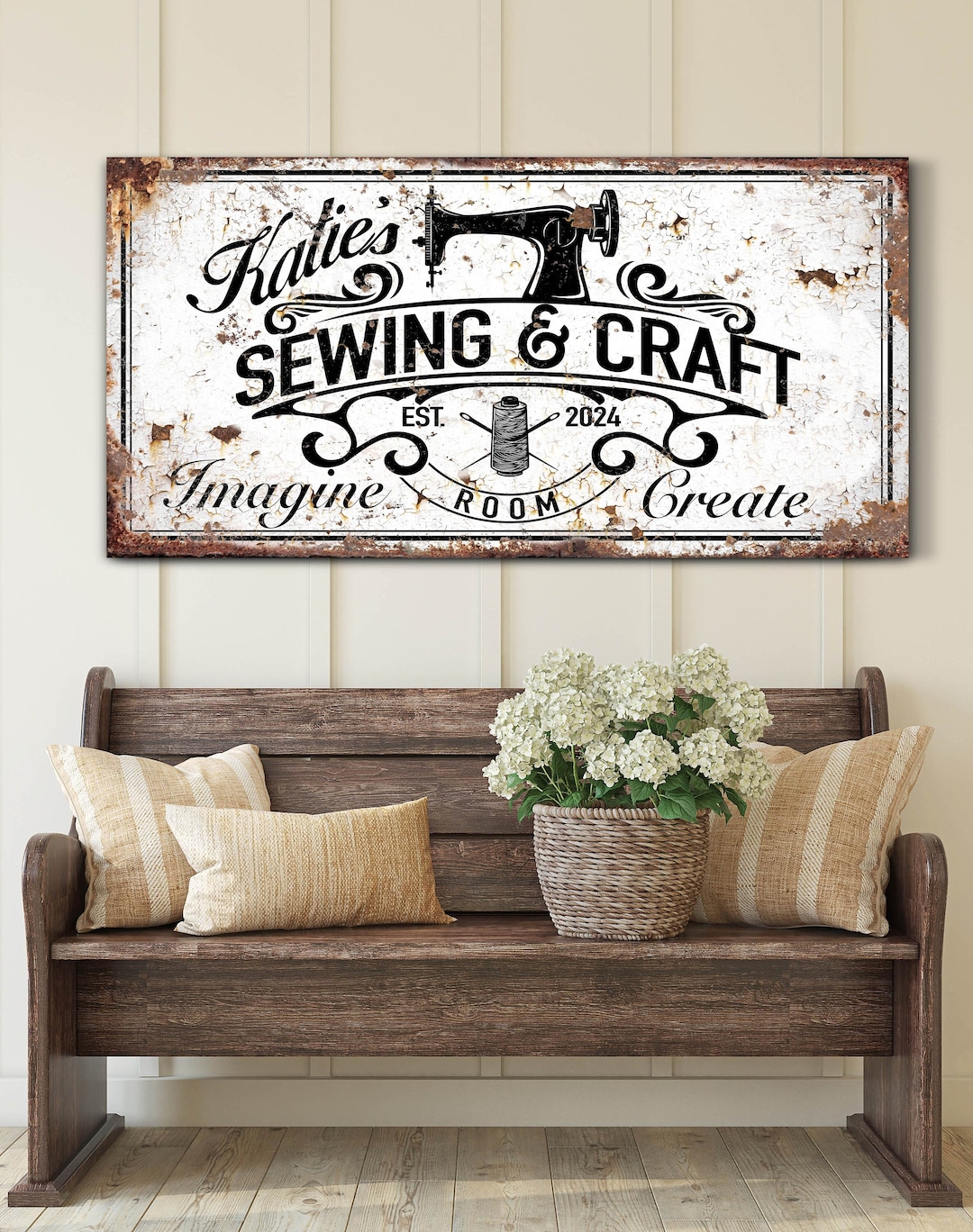 Personalized Sewing and Craft Room Sign, Custom Sewing Room Decor ...