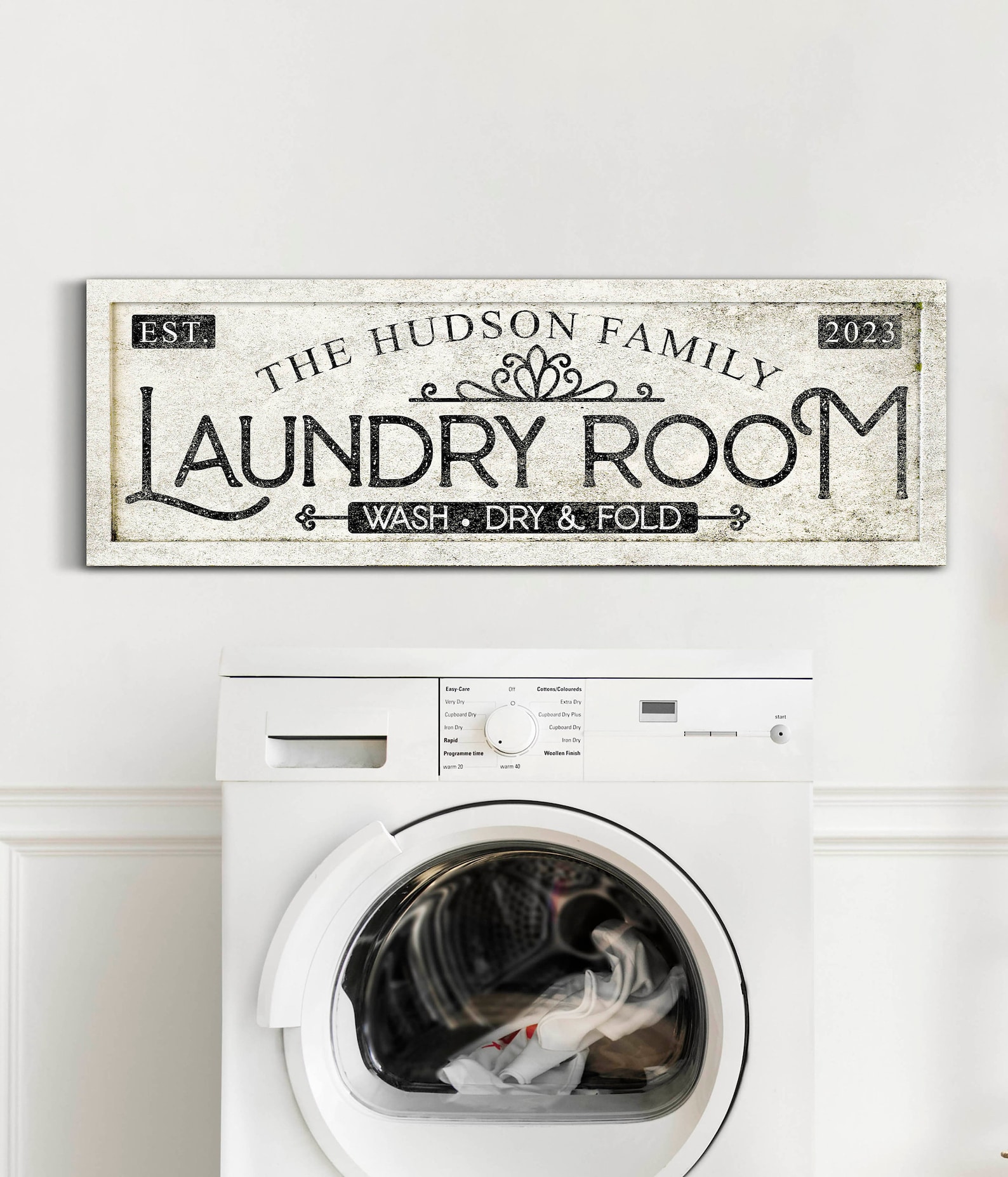 Personalized Laundry Sign, Custom Laundry Room Sign, Personalized ...