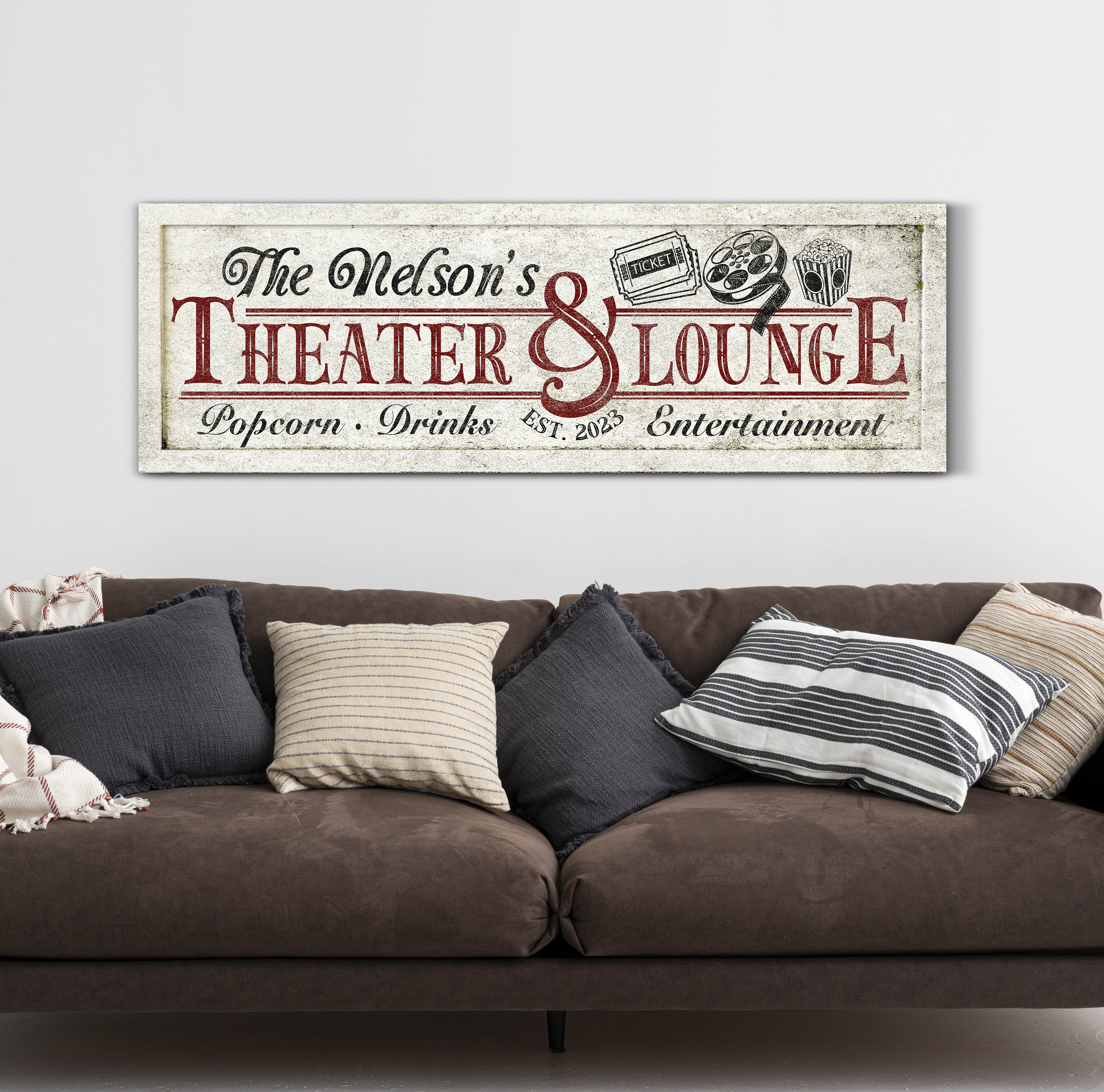 Personalized Theater & Lounge Sign Custom Theater Sign - Etsy