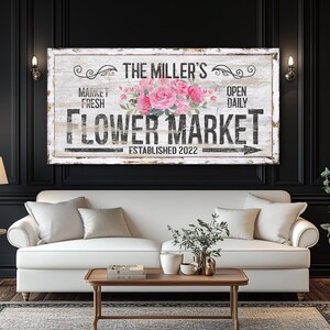 Custom Flower Market Sign, Flower Shop Decor, Flower Shop Sign, Florist ...