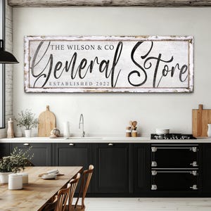 Personalized General Store Sign, Custom Vintage General Store Wall Art ...