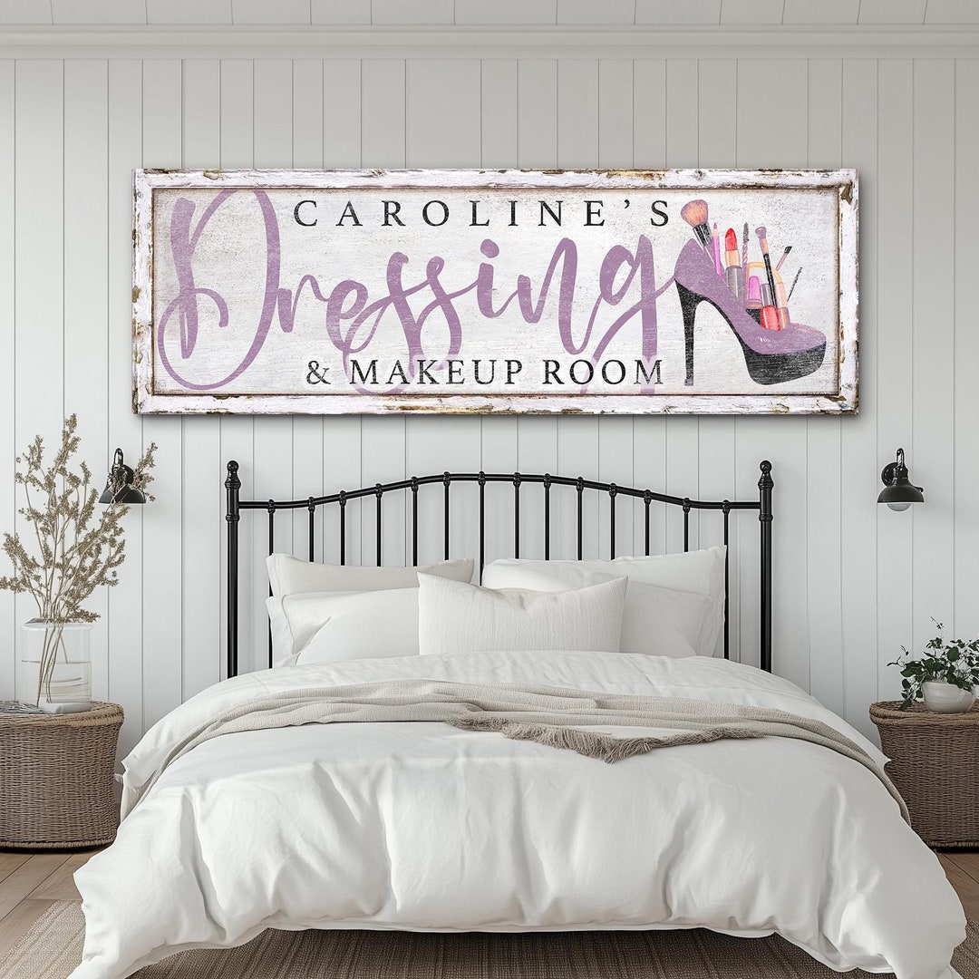 Personalized Dressing and Makeup Room Sign, Dressing Room Decor ...