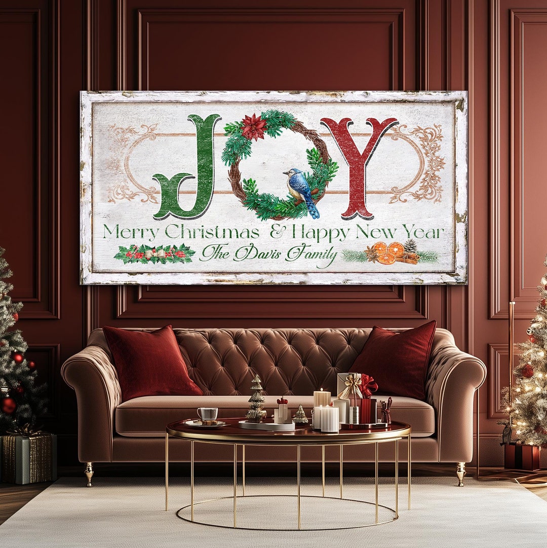 Custom Christmas Joy Decor, Sign for Christmas, Christmas Lover Gift ...
