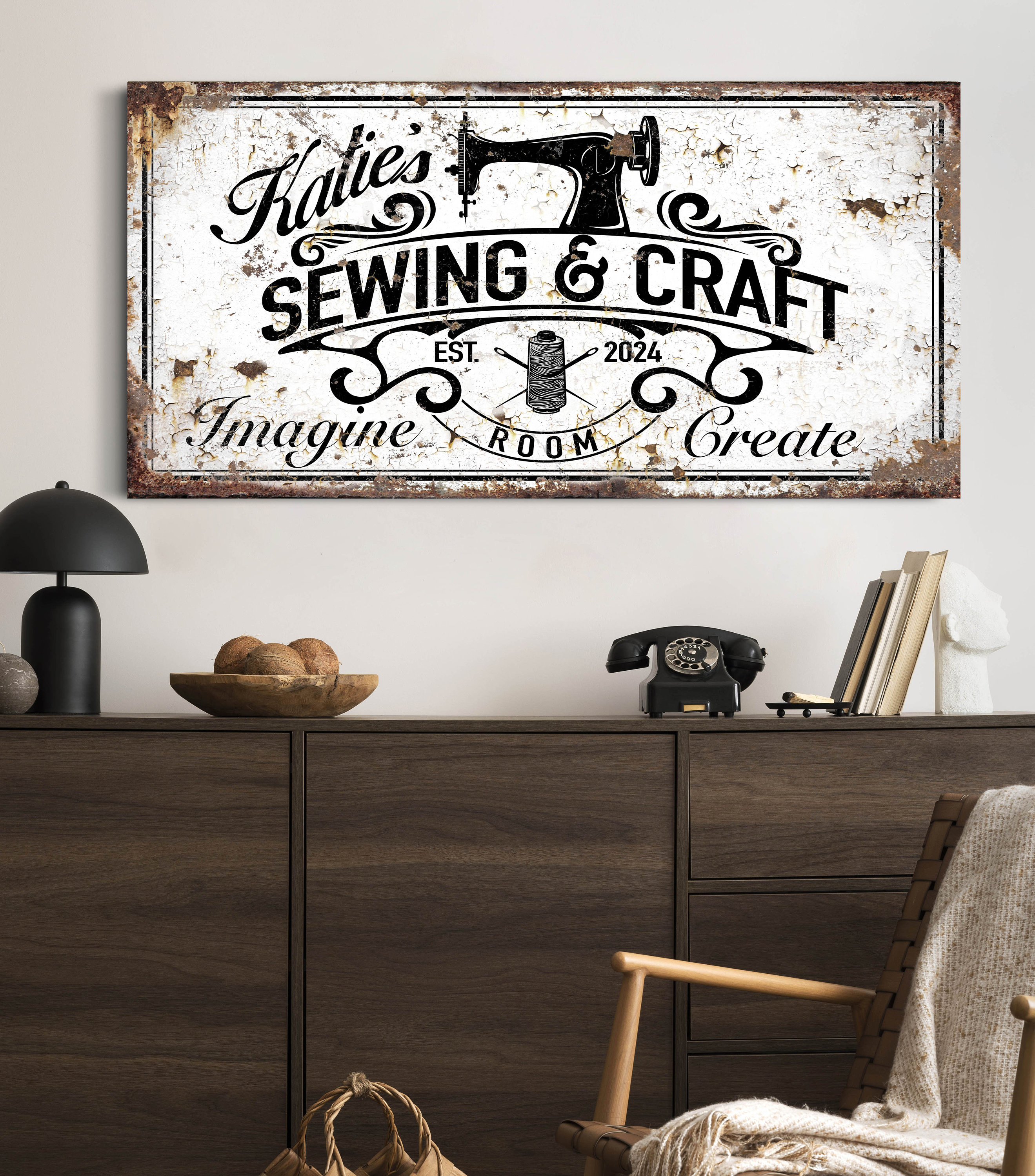 Personalized Sewing and Craft Room Sign, Custom Sewing Room Decor ...