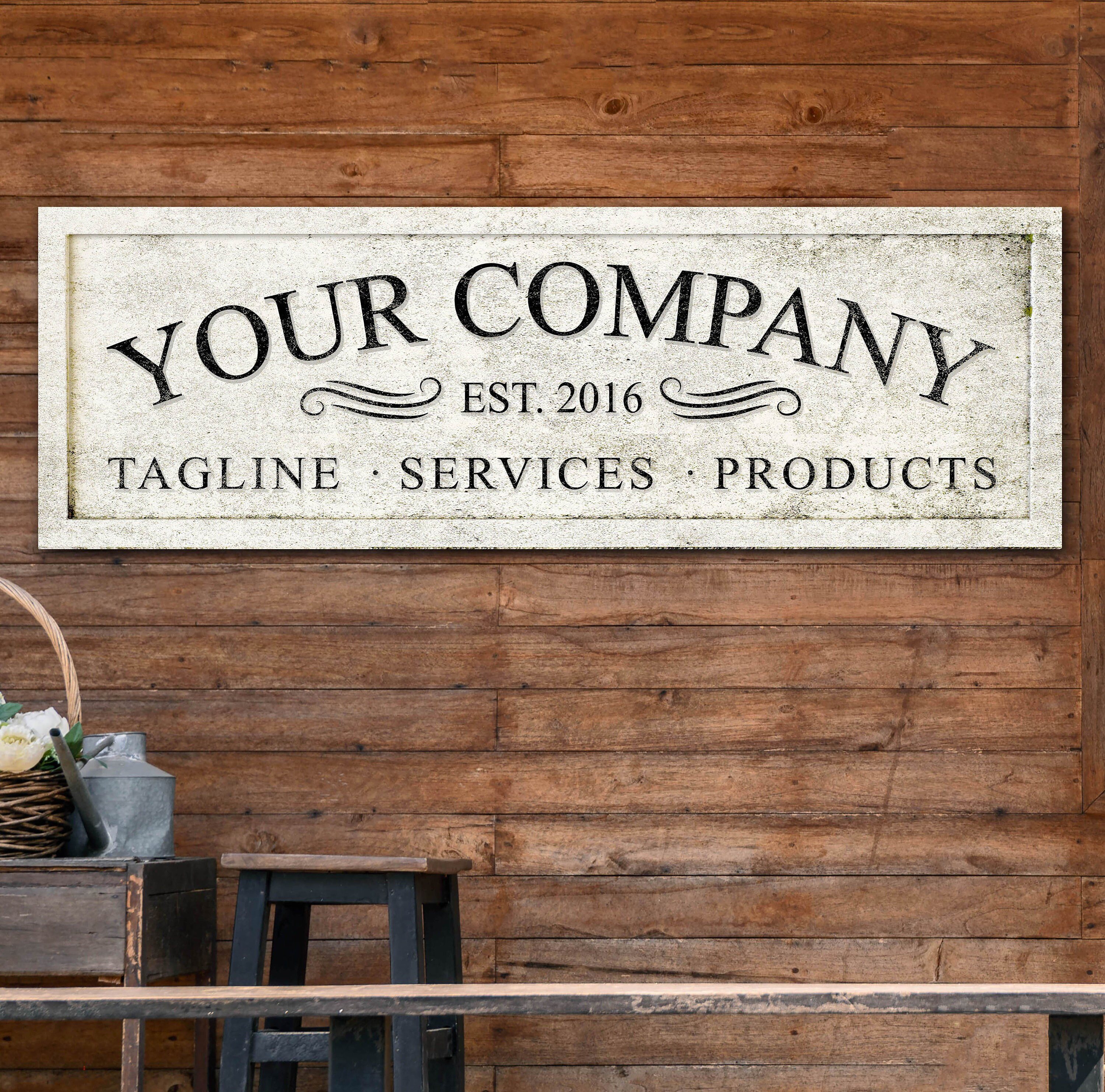 Personalized Business Name Sign, Personalized Business Decor, Welcome ...