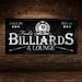 Custom Billiards Sign, Personalized Billiards Sign, Farmhouse Wall ...