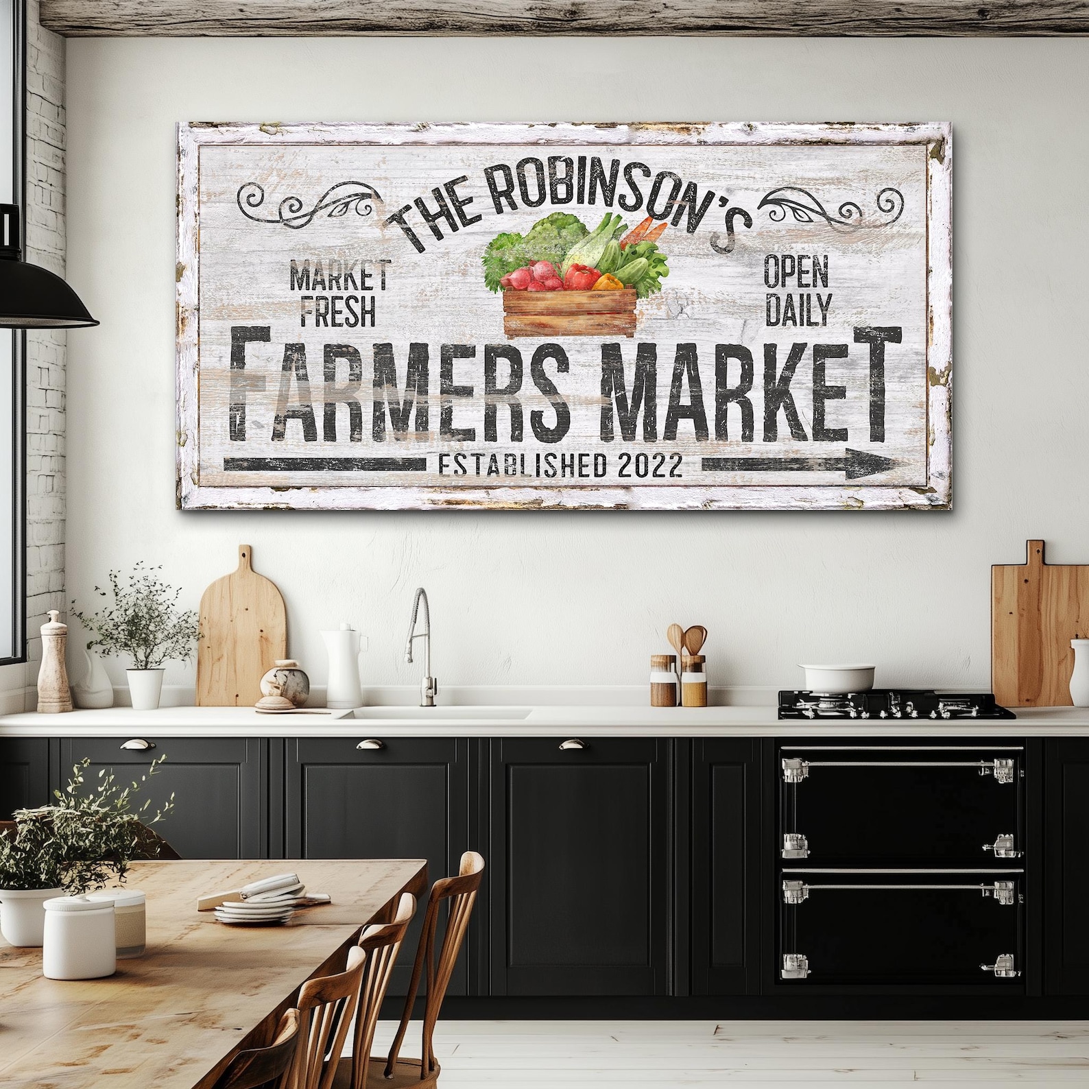 Custom Farmers Market Sign, Decor for Farmer, Sign for Farming, Modern ...