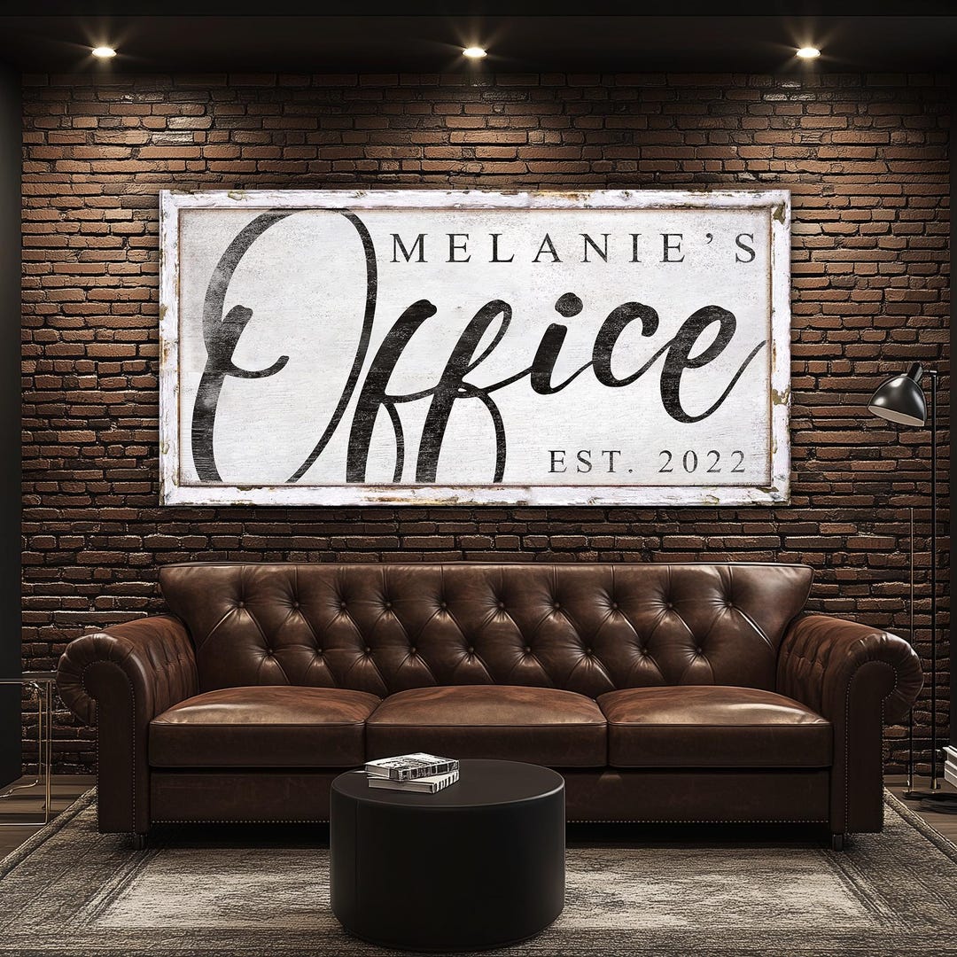 Personalized Office Sign, Custom Name Sign for Office, New Office Gift ...