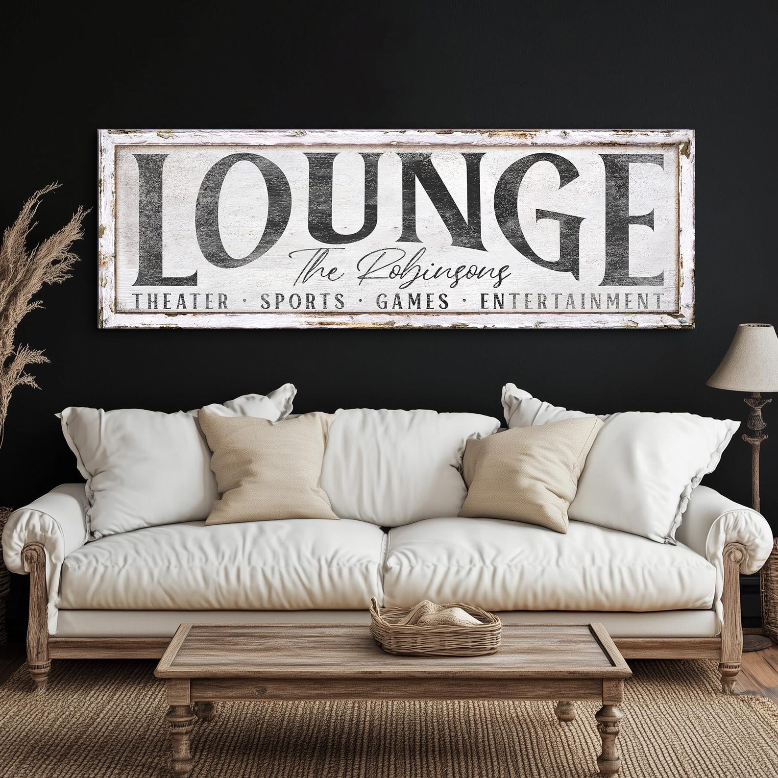 Personalized Lounge Sign, Family Name Sign, Custom Sign, Home Bar Signs ...