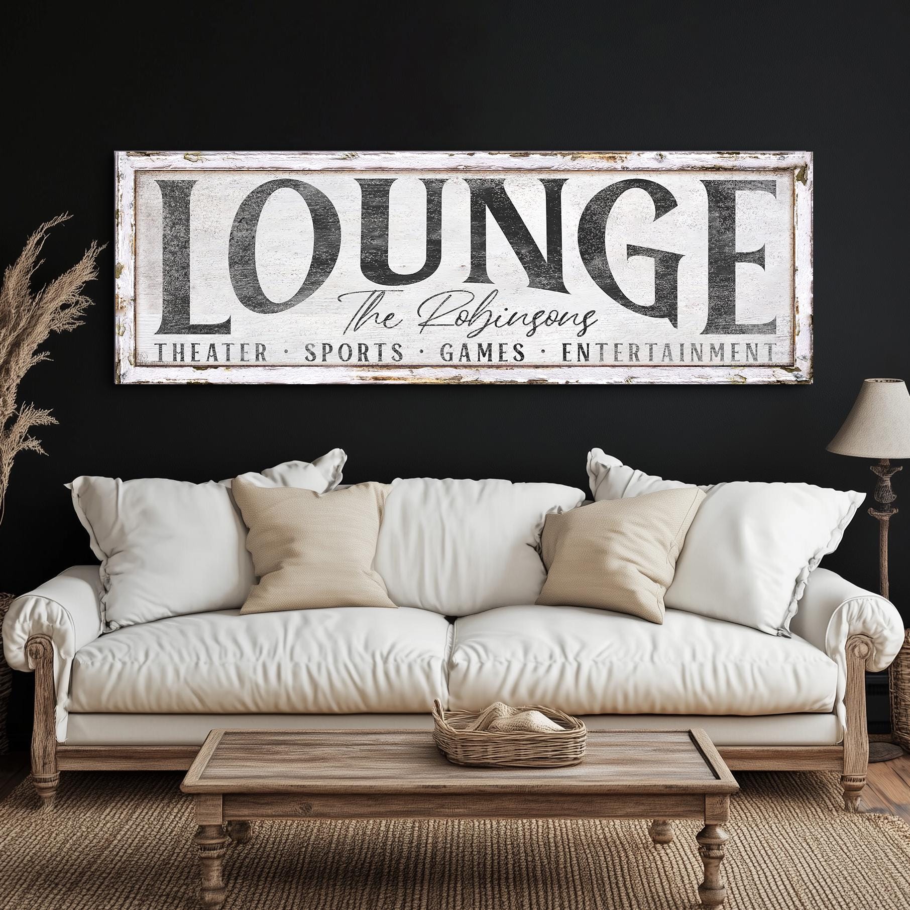 Personalized Lounge Sign, Family Name Sign, Custom Sign, Home Bar Signs ...