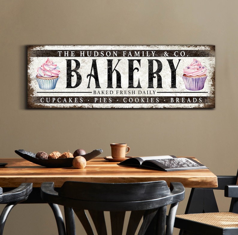 Personalized Bakery Sign, Custom Bakery Sign, Bake Shop Sign, Custom ...