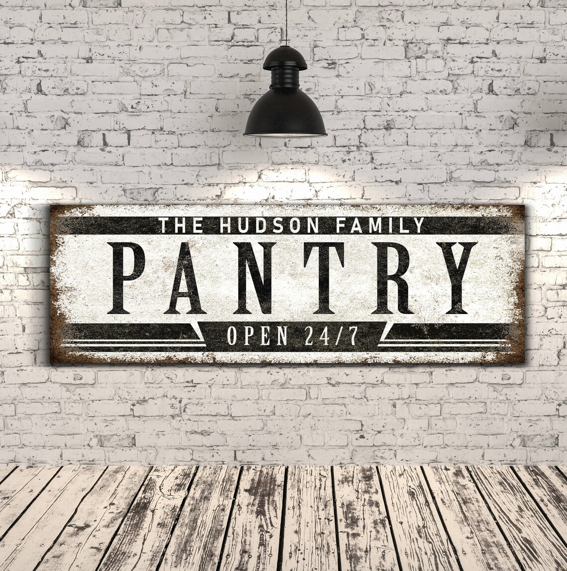 Personalized Pantry Sign, Kitchen Wall Decor, Vintage Pantry Sign ...