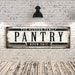 Personalized Pantry Sign, Kitchen Wall Decor, Vintage Pantry Sign ...