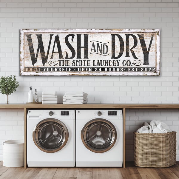 Laundry Sign - Etsy