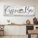 Custom Coffee Bar Sign, Kitchen Decor Personalized Coffee Kitchen Wall ...