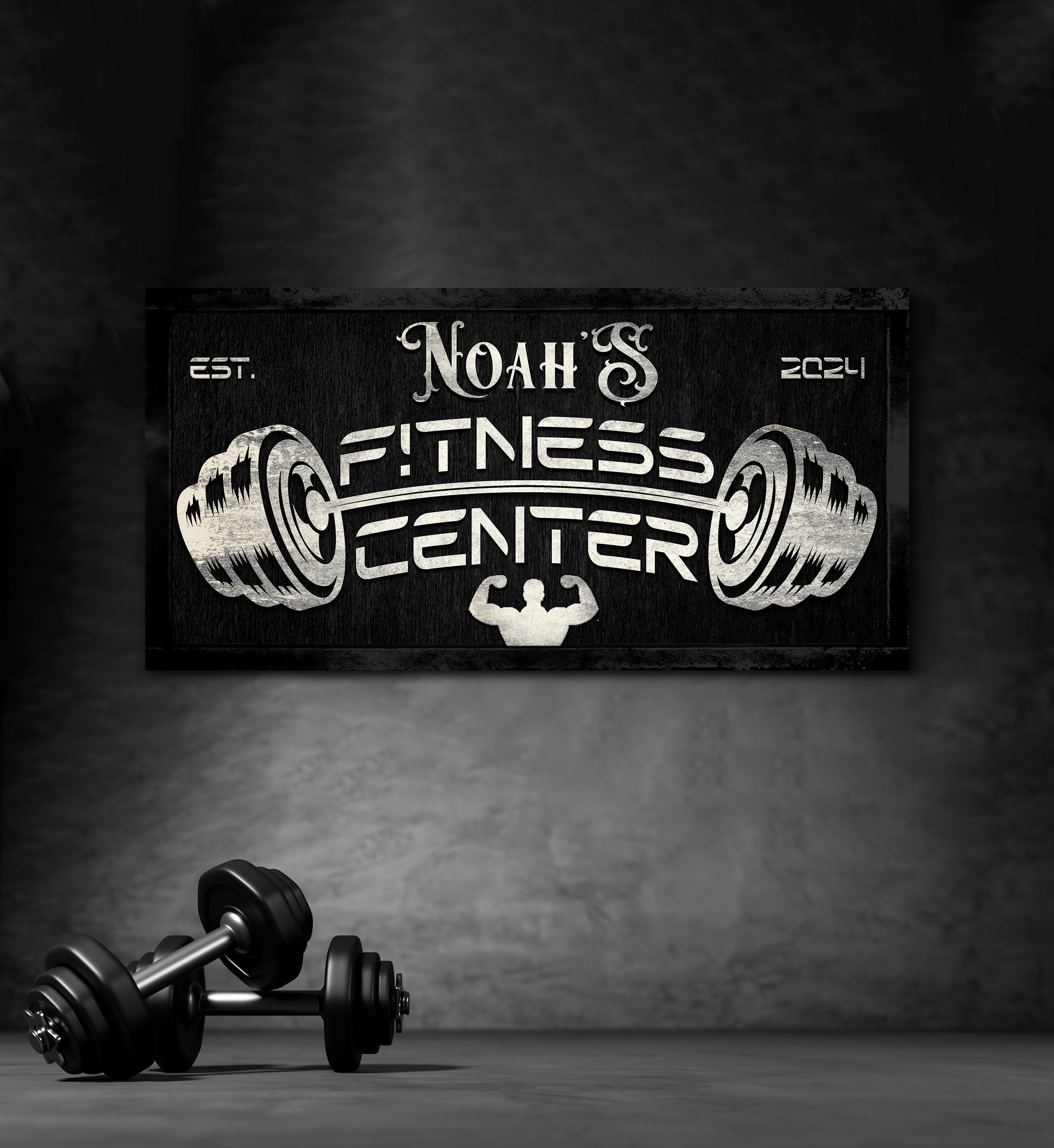 Letrero personalizado del gimnasio, letrero personalizado del gimnasio ...