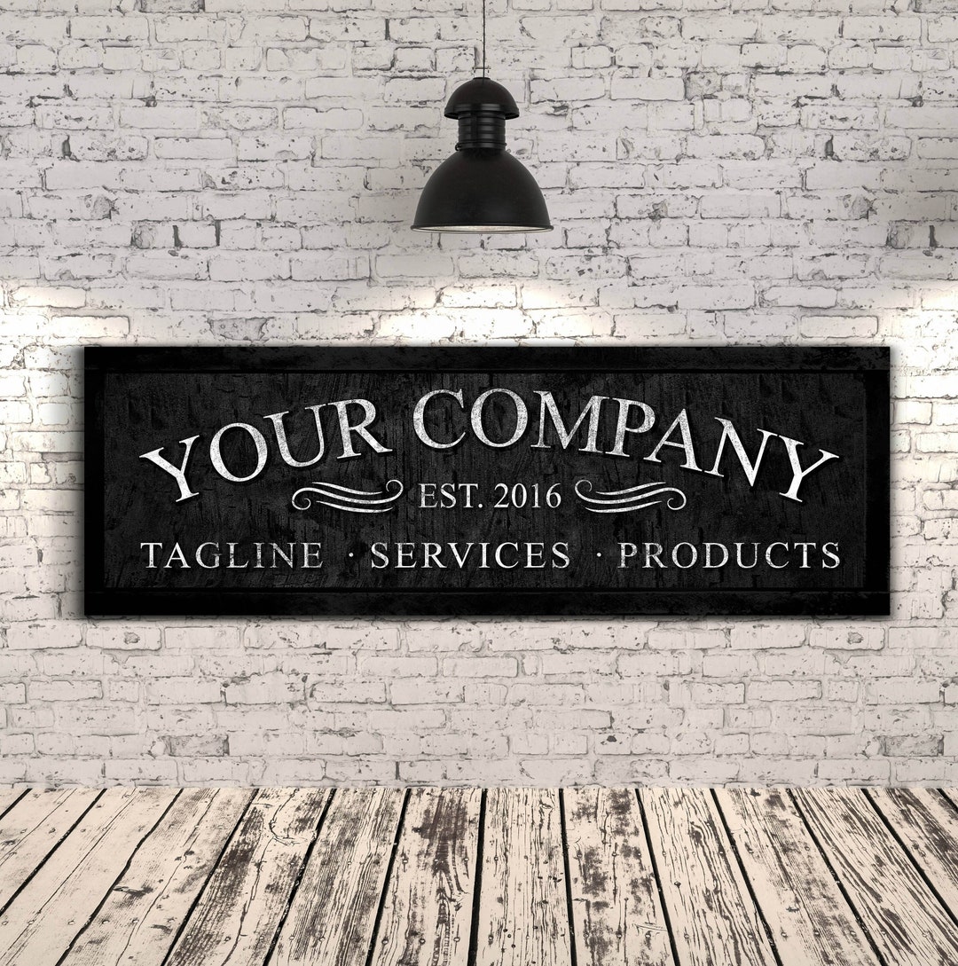 Custom Business Name Sign, Personalized Business Decor, Sign for Your ...
