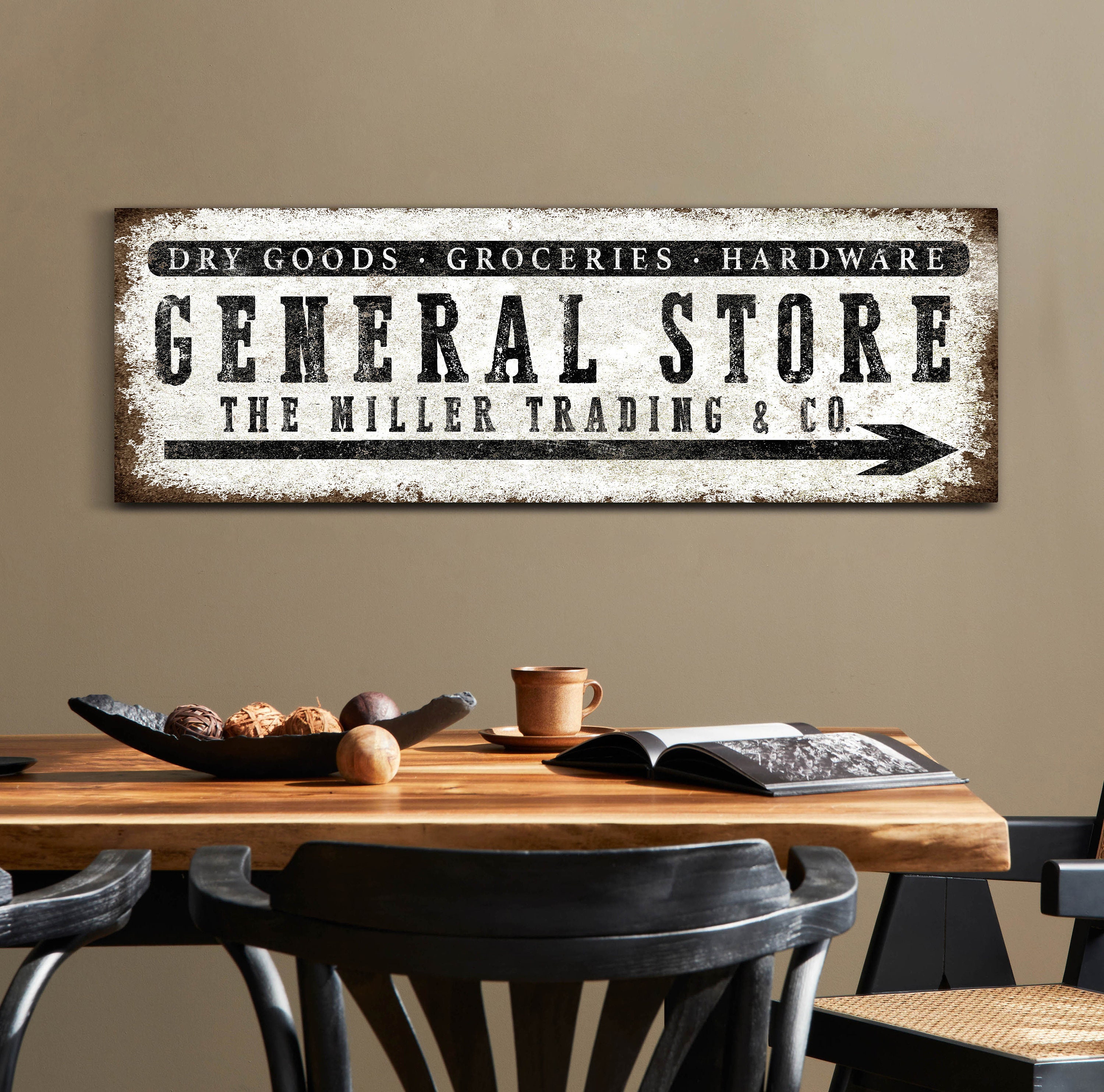 Personalized General Store Sign, Groceries Sign, Rustic Store Sign ...