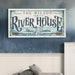 Personalized River House Sign, Custom River Life Canvas Art, Summer ...