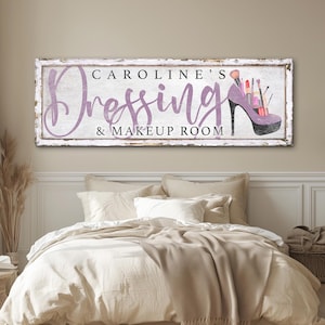 Personalized Dressing and Makeup Room Sign, Dressing Room Decor ...