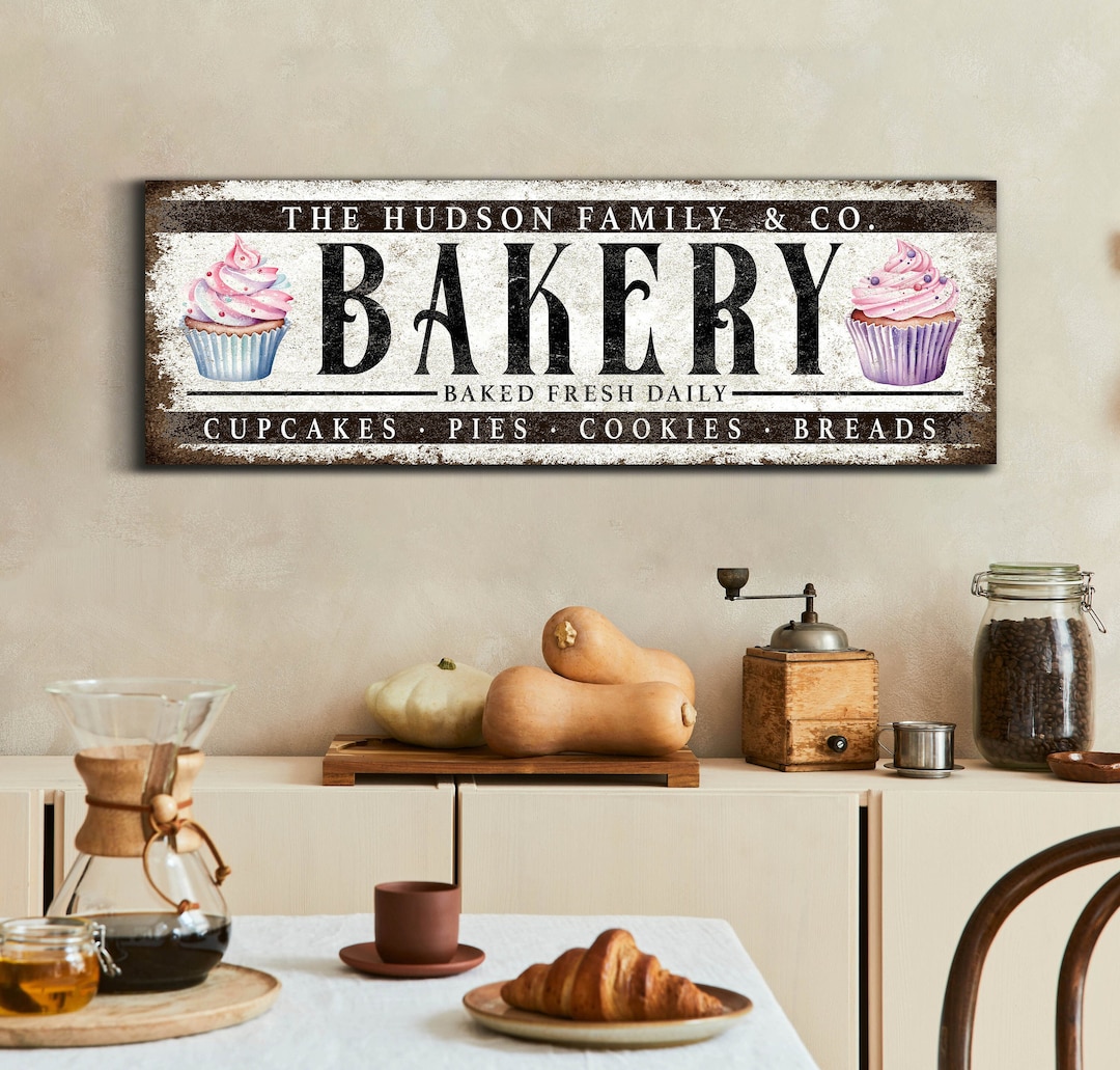 Personalized Bakery Sign, Custom Bakery Sign, Bake Shop Sign, Custom ...