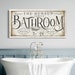 Custom Bathroom Sign, Personalized Hot Bath Canvas Art, Over Bath Tub ...