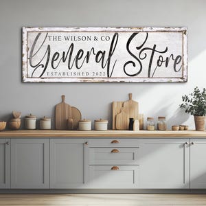 Personalized General Store Sign, Custom Vintage General Store Wall Art ...