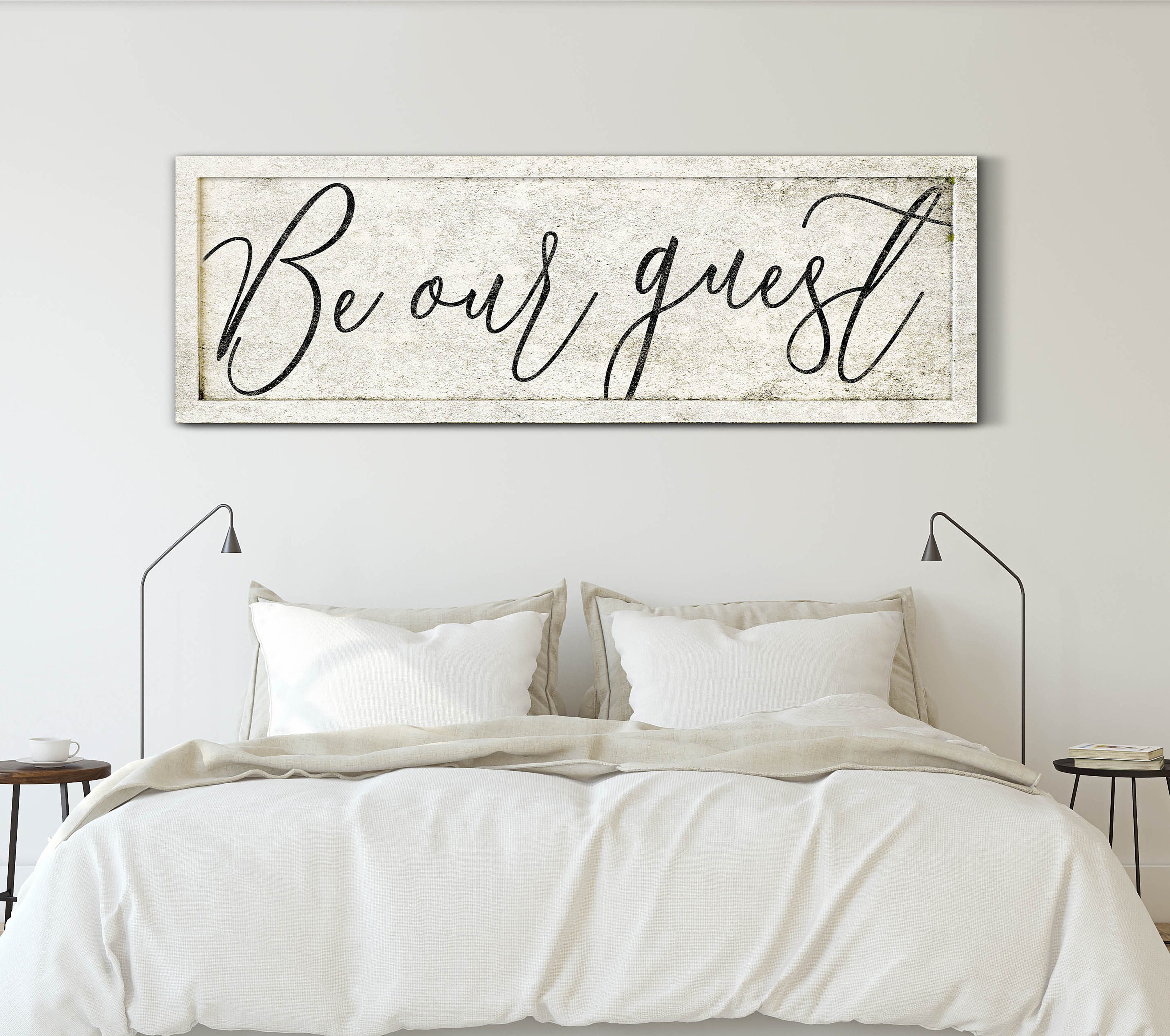 Be Our Guest Sign, Be Our Guest Wall Art, Guest Room Wall Decor, Modern ...