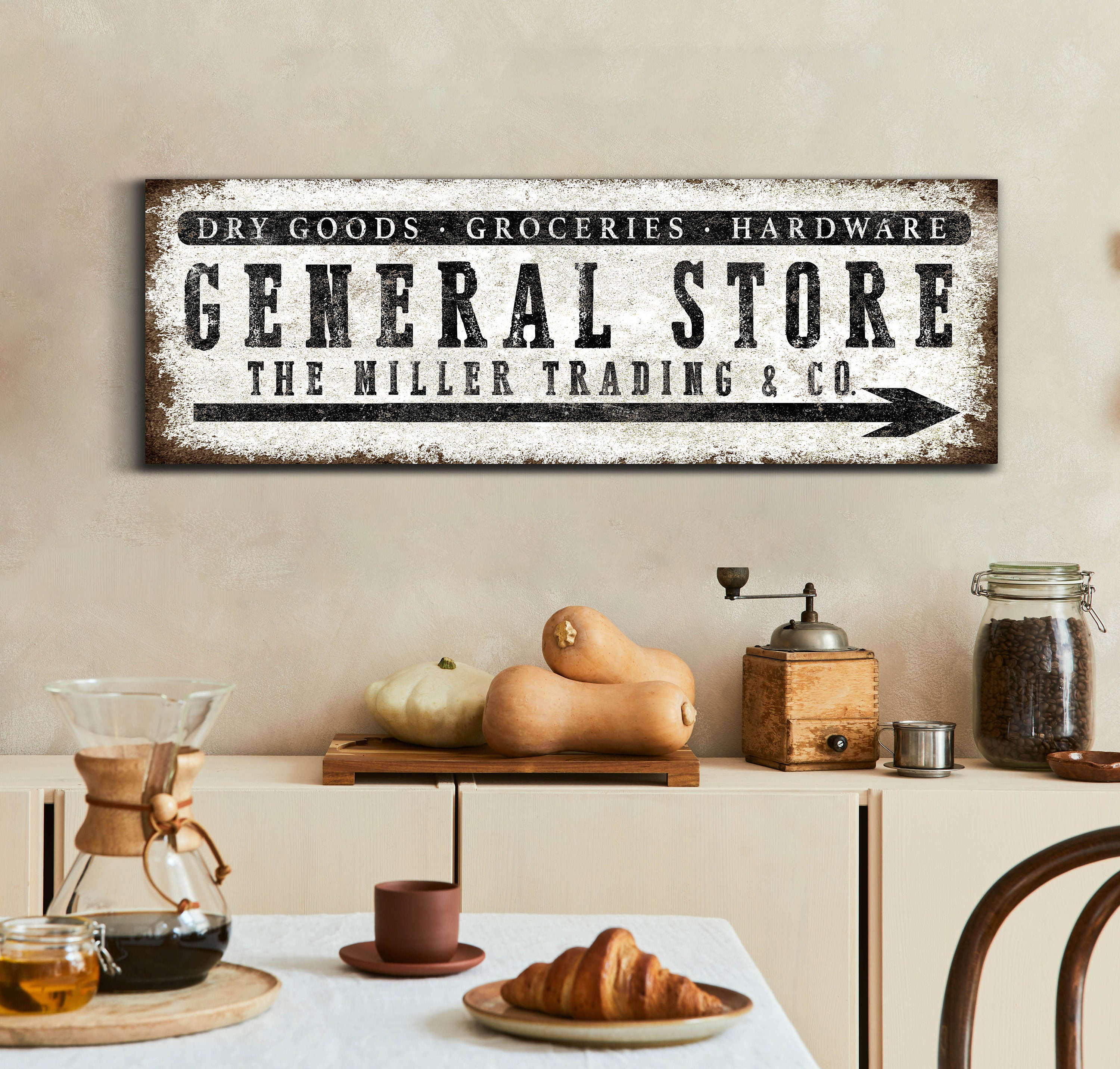 Personalized General Store Sign, Groceries Sign, Rustic Store Sign ...