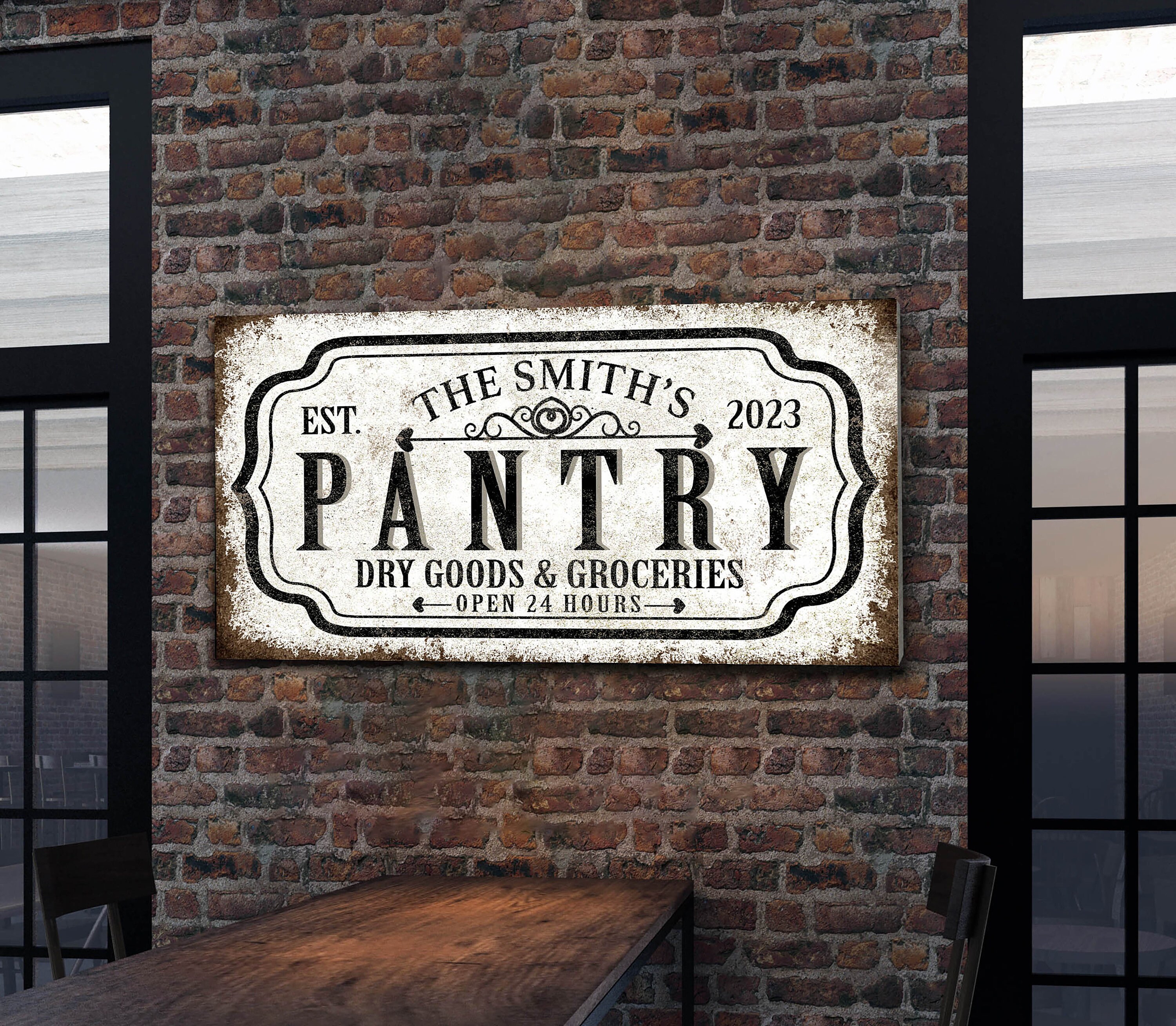 Custom Family Pantry Sign Personalized Pantry Sign Kitchen - Etsy