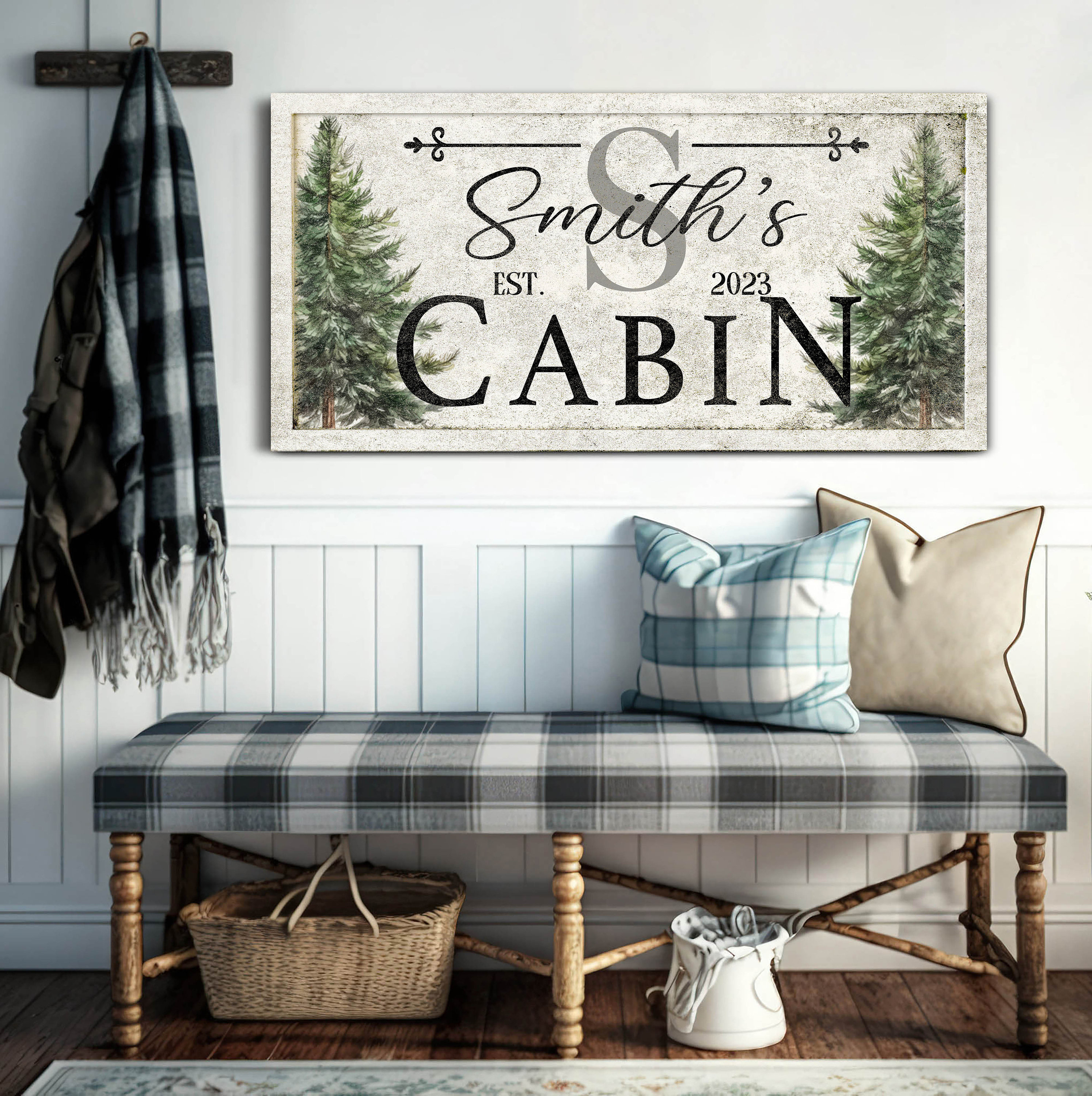 Personalized Cabin Sign Custom Family Name Sign Custom Cabin - Etsy