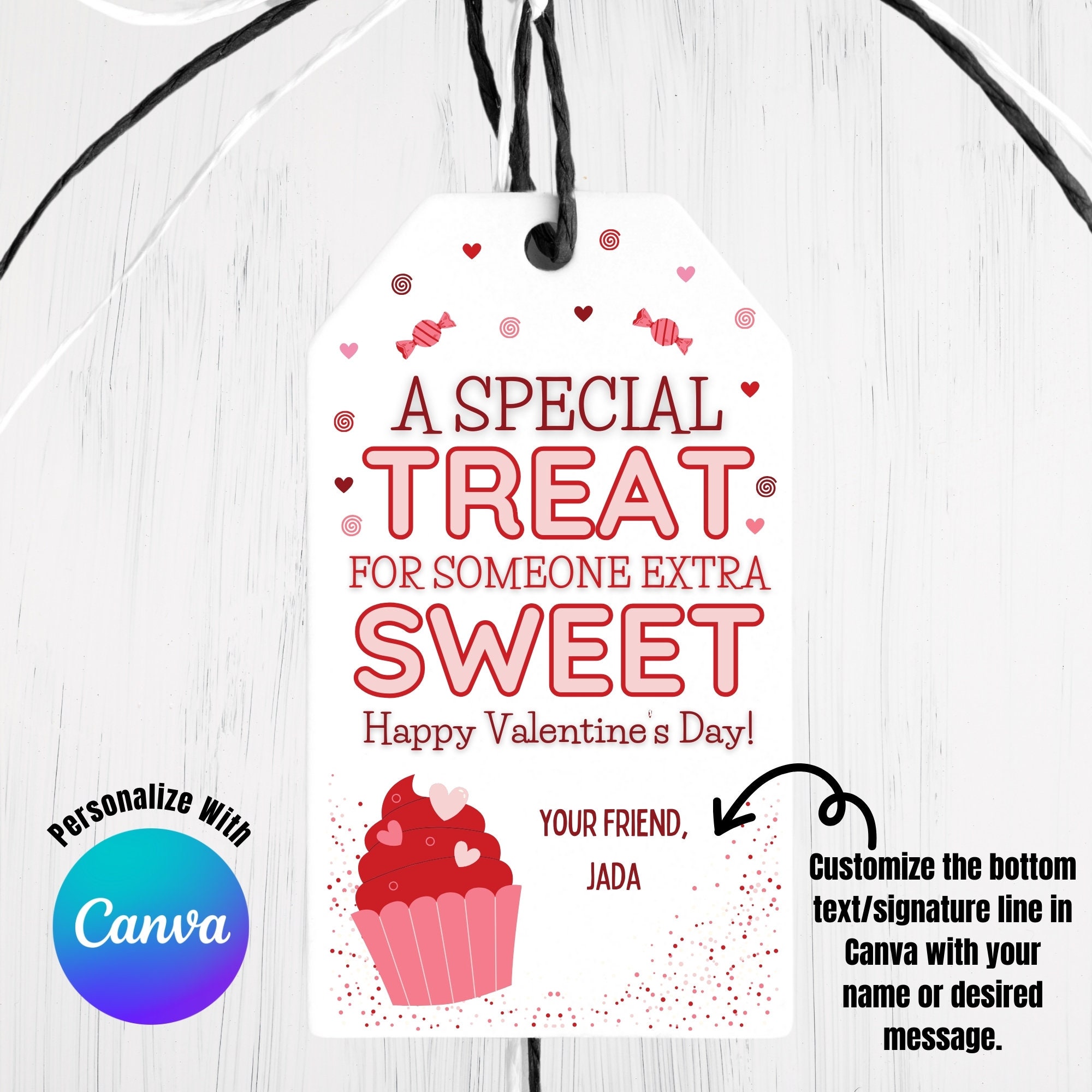 Printable Valentine's Day Treat for Someone Extra Sweet Gift Tag ...