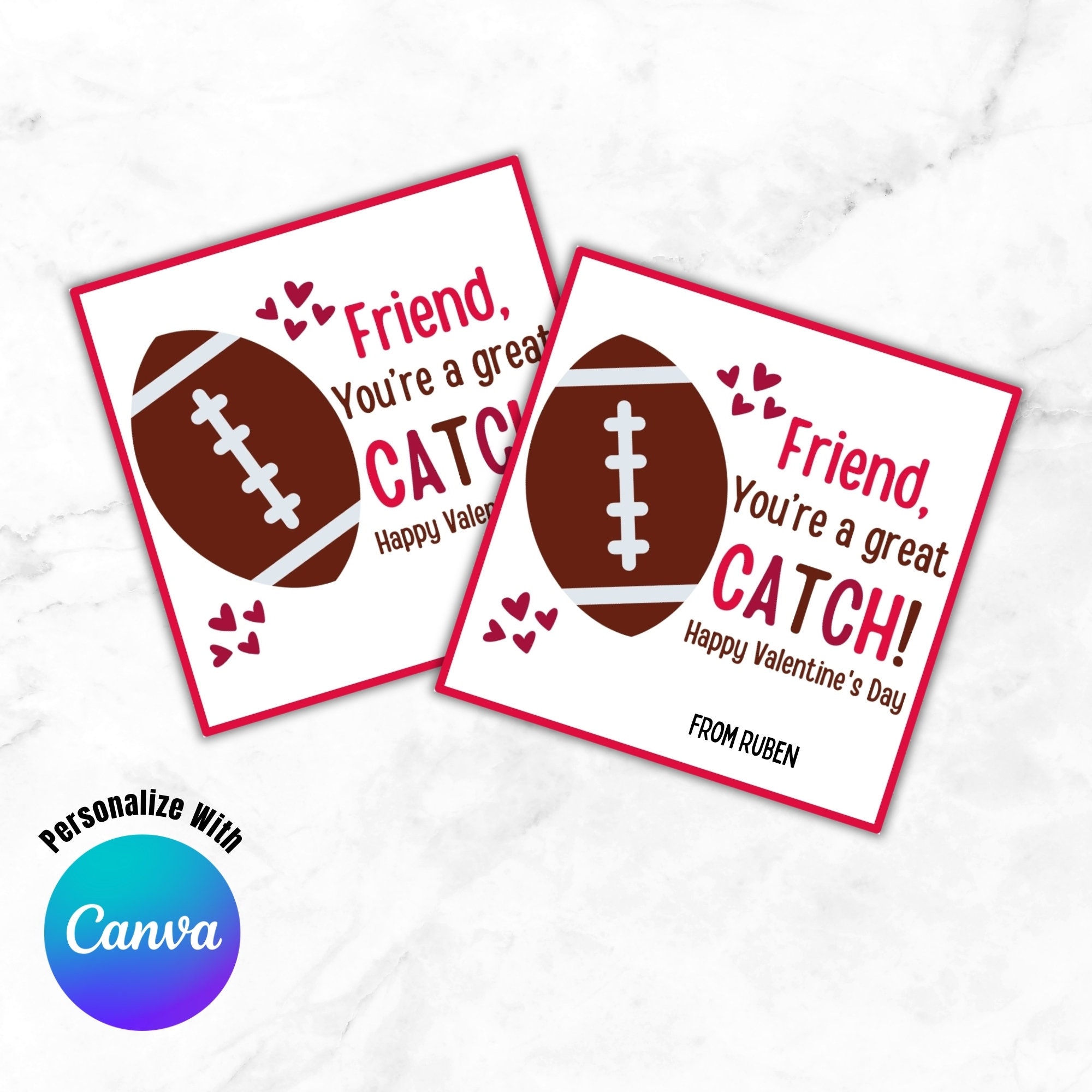 Football Valentines Day Cards for Kids Printable Classroom Exchange ...