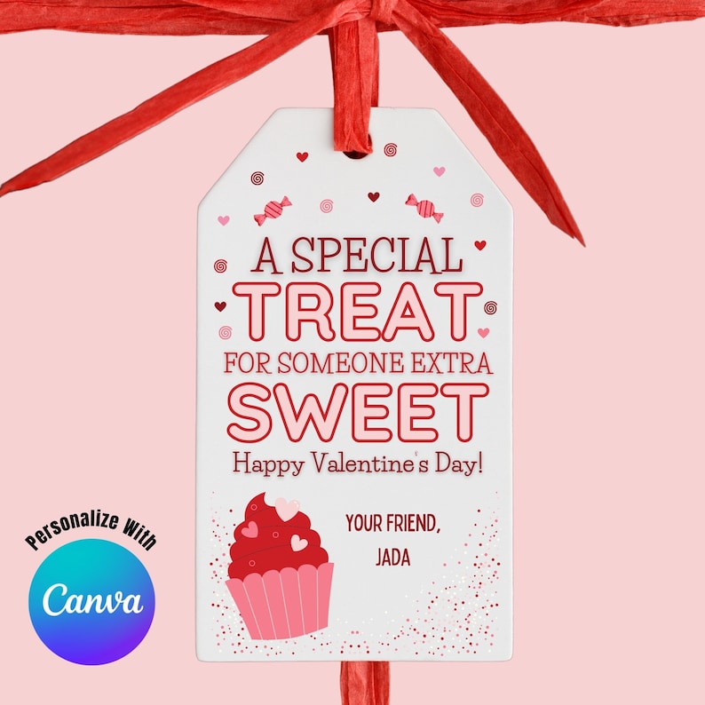 Printable Valentine's Day Treat for Someone Extra Sweet Gift Tag ...