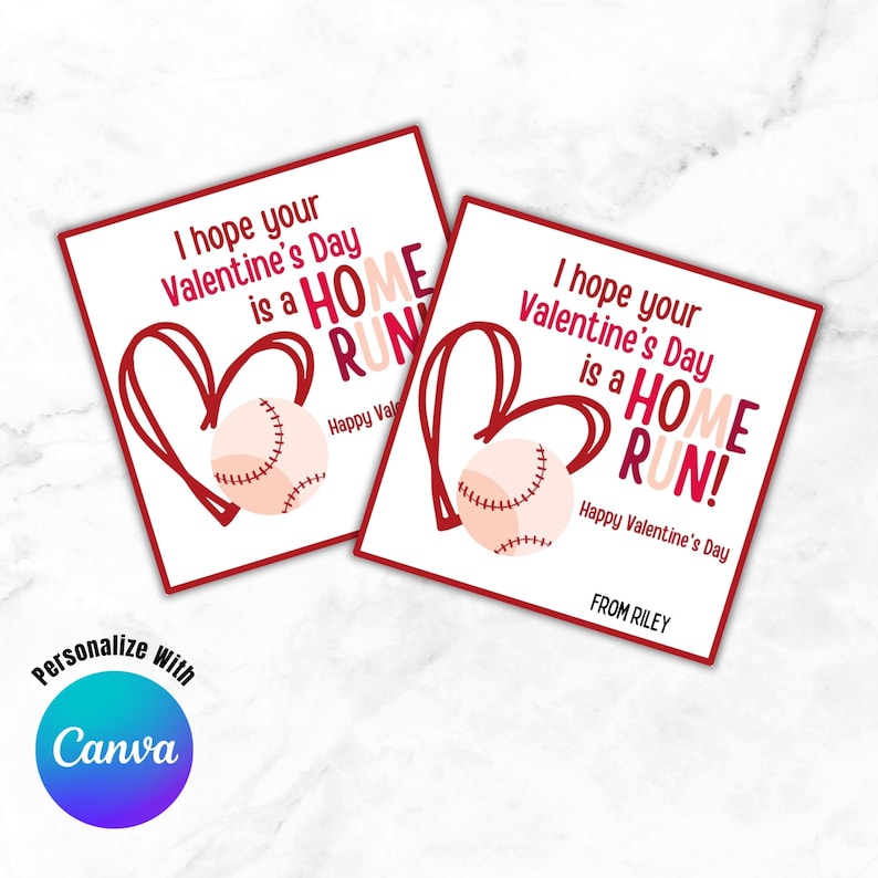 Baseball Valentines Day Cards for Kids Printable Classroom Exchange ...