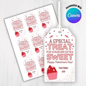 Printable Valentine's Day Treat for Someone Extra Sweet Gift Tag ...
