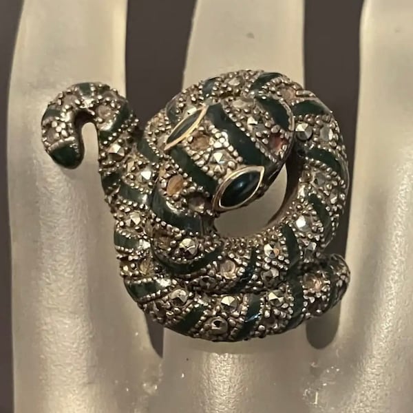 Enamel Snake Ring - Etsy