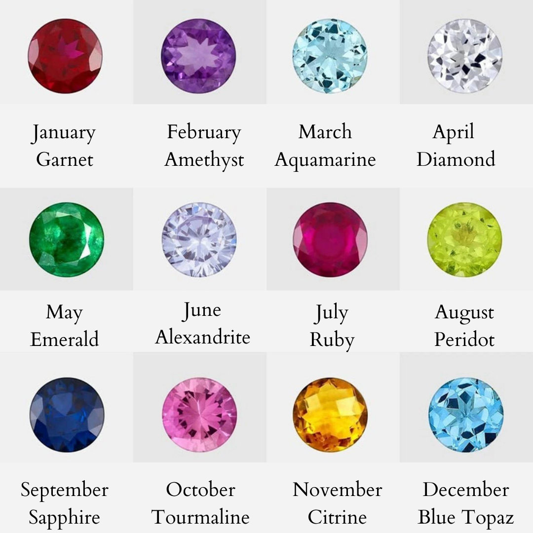 Personalized Amethyst Birthstone Necklace, Sideways February Birthstone ...