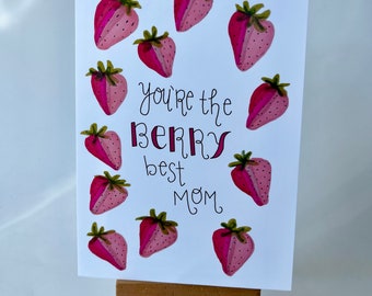 Berry Best Mom Card - Etsy
