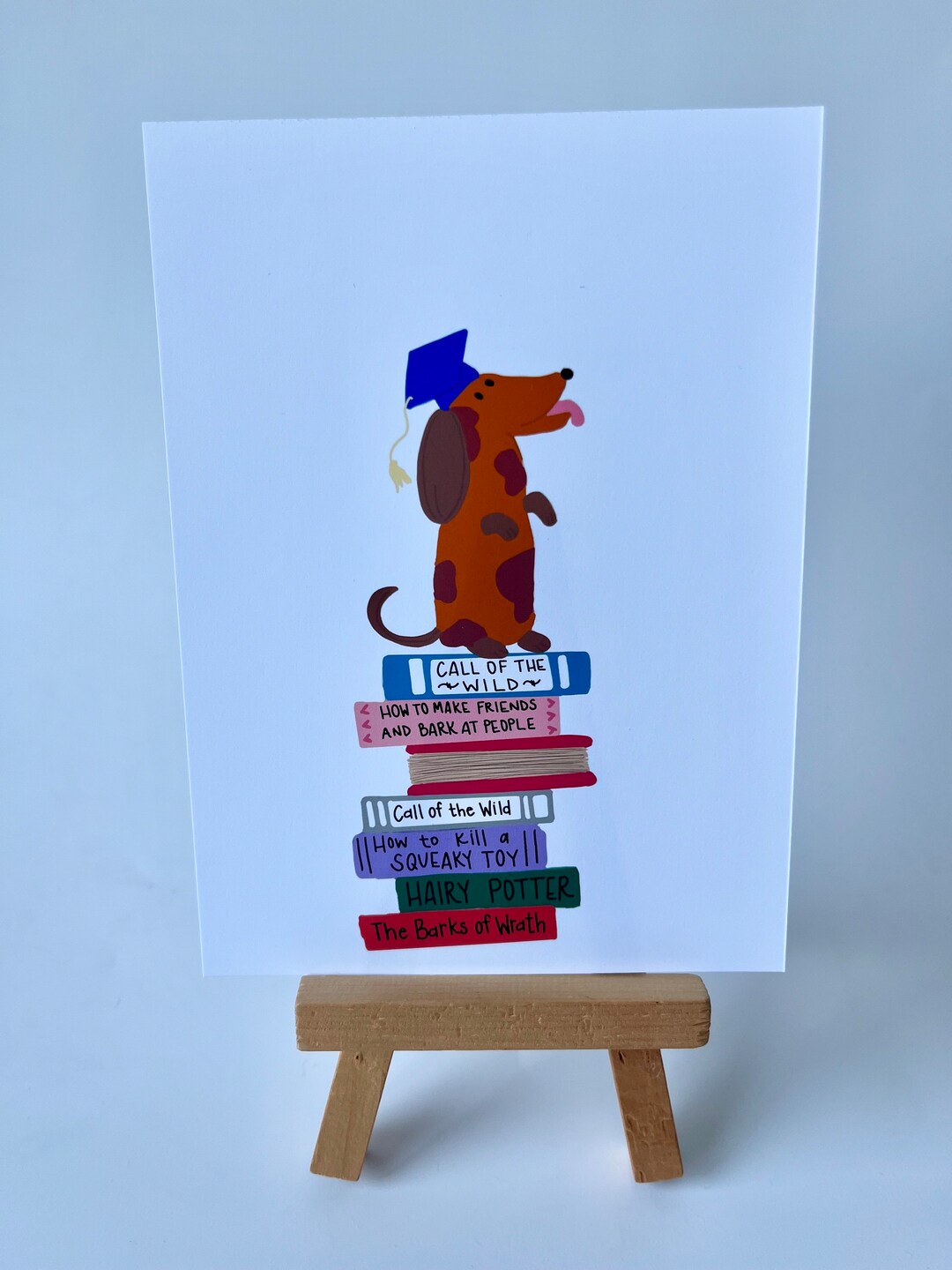 Graduation Pup- Graduation Card - Etsy