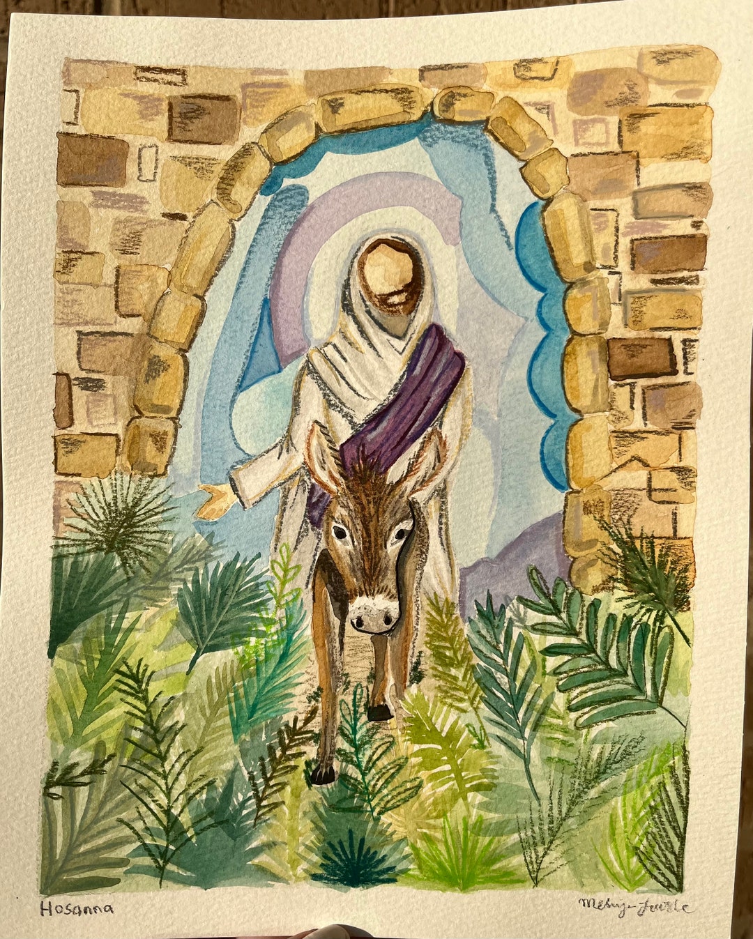 Hosanna- Palm Sunday Easter Art - Etsy