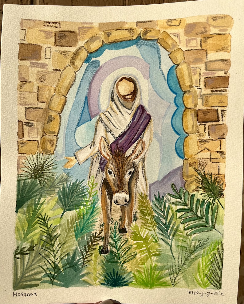 Hosanna Palm Sunday Easter Art - Etsy