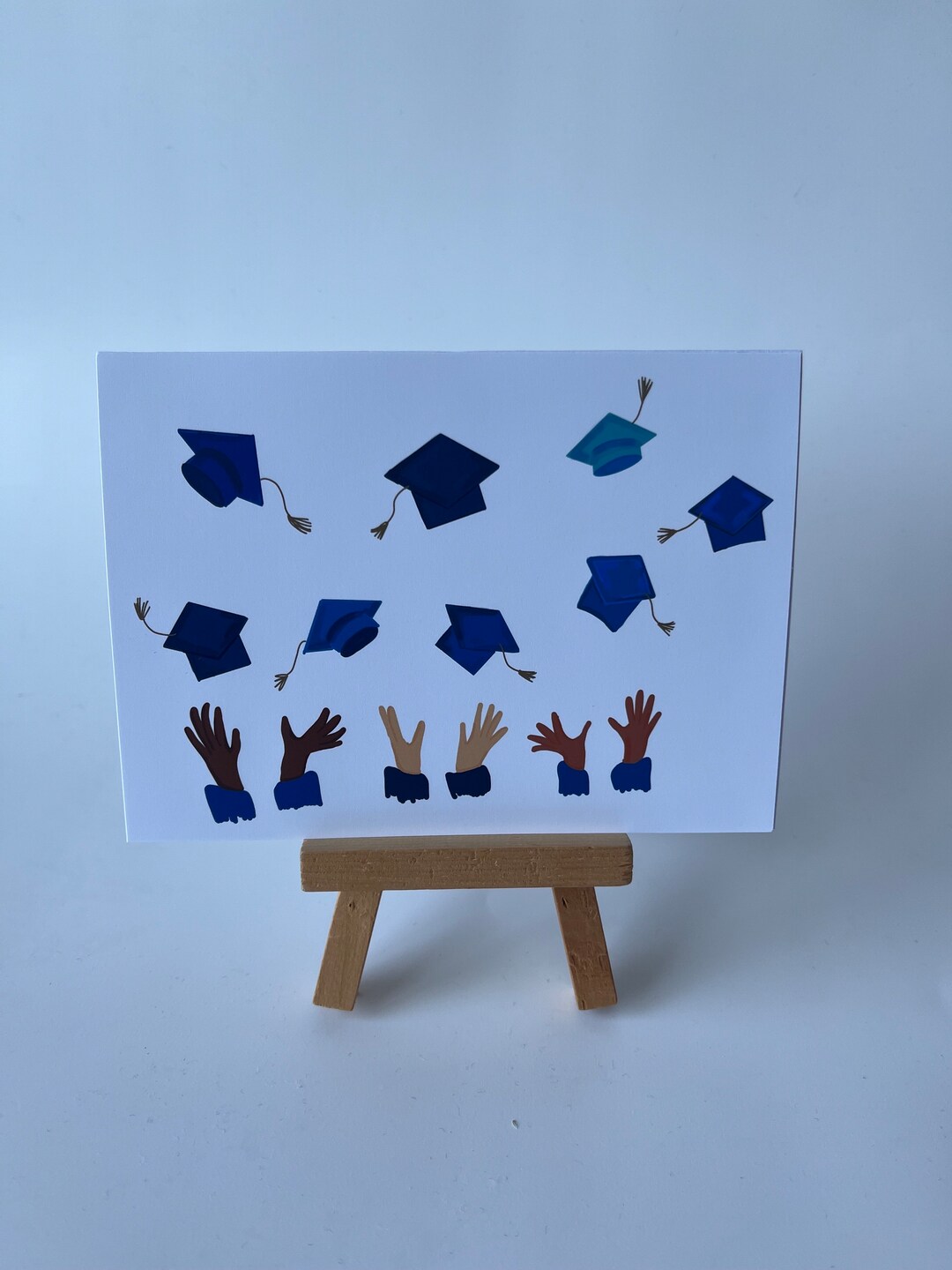 Graduation Cap Toss- Graduation Card - Etsy